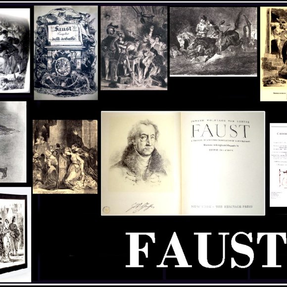 Goethe's Faust Book | Other | Rare Antique Goethes Faust Book By ...